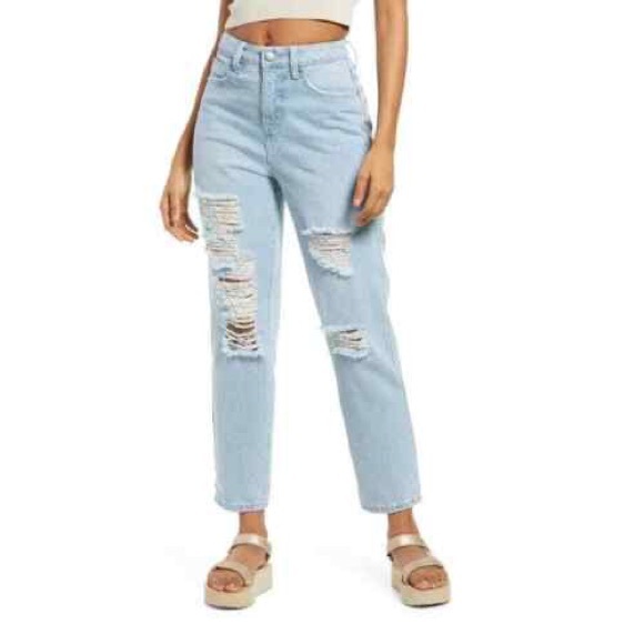 bp | Jeans | New Bp Baggy Loose Fit High Rise 9s Ripped Mom Jeans ...